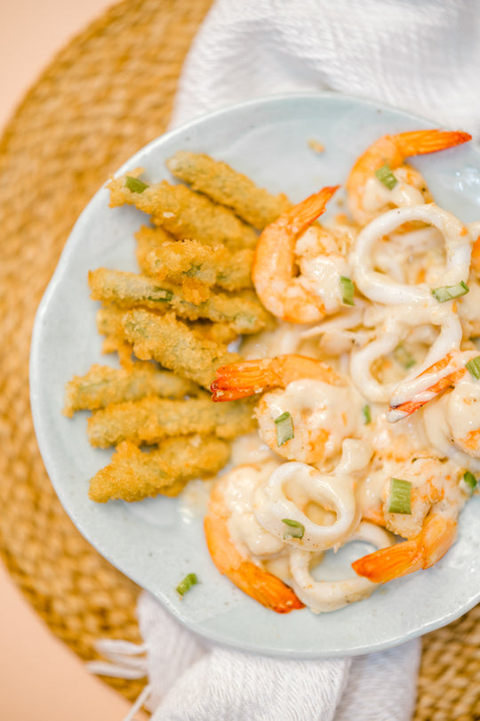 PRAWNS AND CALAMARI PICCATA – Passion Cooks